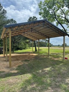 Open Pole Barn in Warner Robins, Georgia - Outlaw Barns